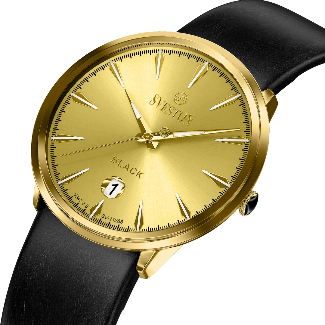 Men's Leather Watches | Sveston Leather Strap Watches for Men | 70% OFF ...