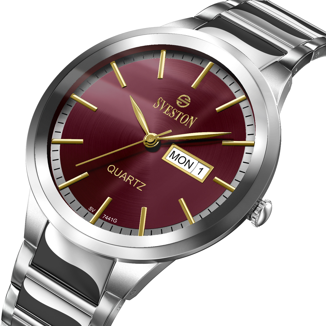 Sveston Aristos SV-7441 Gents Stainless-Steel Watch 39mm – SVESTON