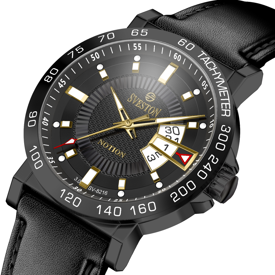 Men's Leather Watches | Sveston Leather Strap Watches for Men | 70% OFF ...