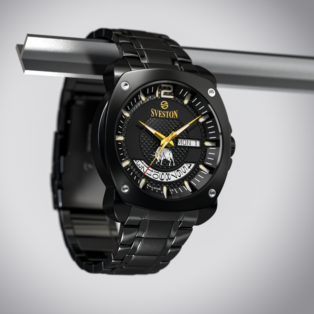 Sveston Bullston 2.0 Gents Stainless-Steel Watch 48mm – SVESTON