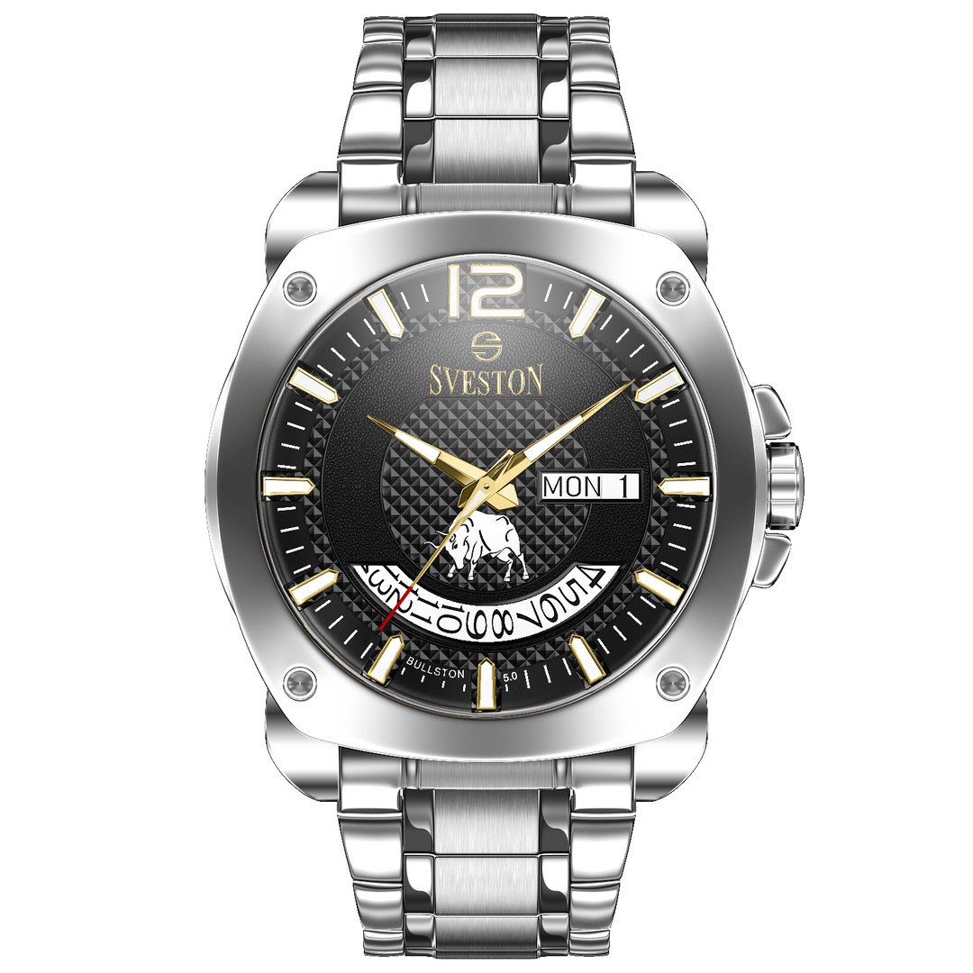 Sveston Bullston 2.0 Gents Stainless-Steel Watch 48mm – SVESTON